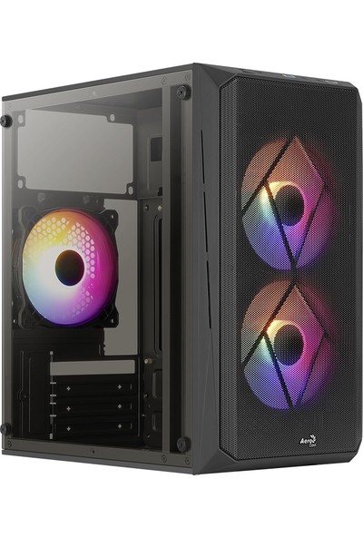 Aerocool CS-107 500W 80 + 3x12cm FrGB Fanlı Tam Mesh Ön Panel Micro Atx Mini Itx Siyah Oyuncu Kasası (AE-CS107P580) Aerocool CS-107 500W 80 + 3x12cm FrGB Fanlı Tam Mesh Ön Panel Micro Atx Mini Itx Siyah Oyuncu Kasası (AE-CS107P580)