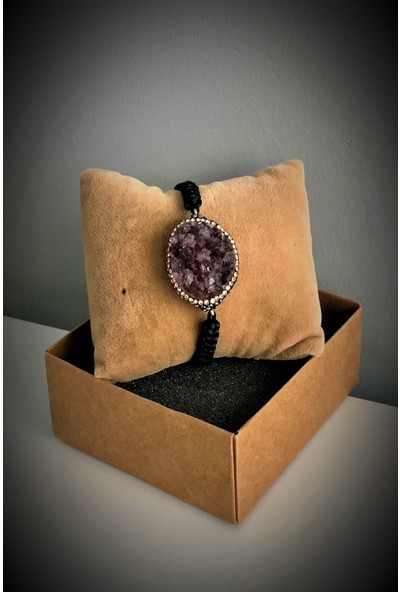 Aselina Bileklik Ametist Taşlı