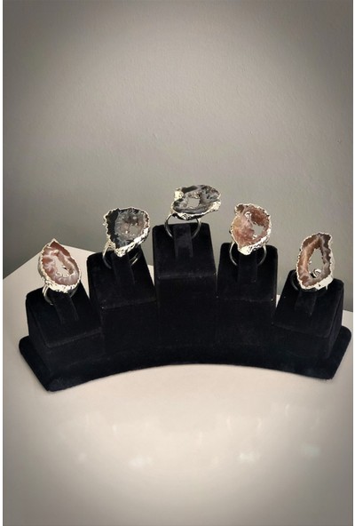 Aselina Kalsedonlu Akik Yüzük Ayarlanabilir