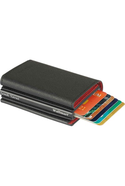 Walsmart Pro Safiano Akıllı Mekanizmalı Cüzdan