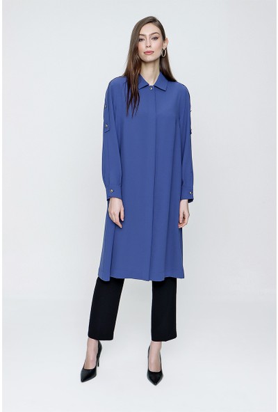 15606111 Omuzları Apolet Detaylı Tunik 15606111 Omuzları Apolet Detaylı Tunik