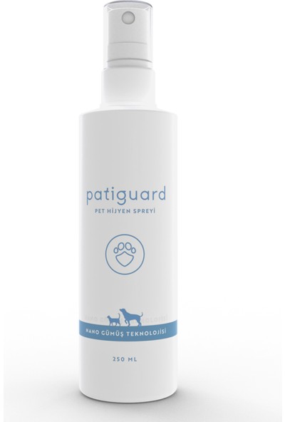 Patiguard Nano Gümüş Pet Hijyen Spreyi 250ML Patiguard Nano Gümüş Pet Hijyen Spreyi 250ML