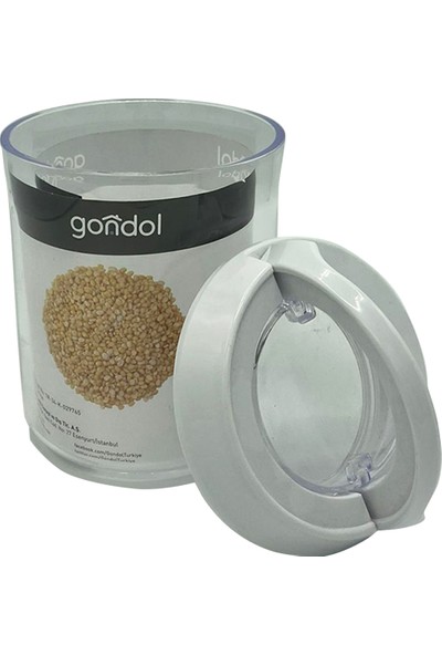 Gondol Klikon Saklama-Erzak Kabı Vakumlu 0,7 Lt
