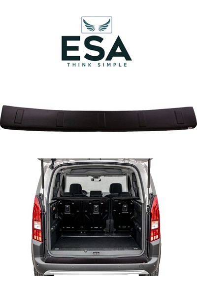 ESA Peugeot Rifter 2018-2021 Arka Tampon Koruma Abs ESA Peugeot Rifter 2018-2021 Arka Tampon Koruma Abs