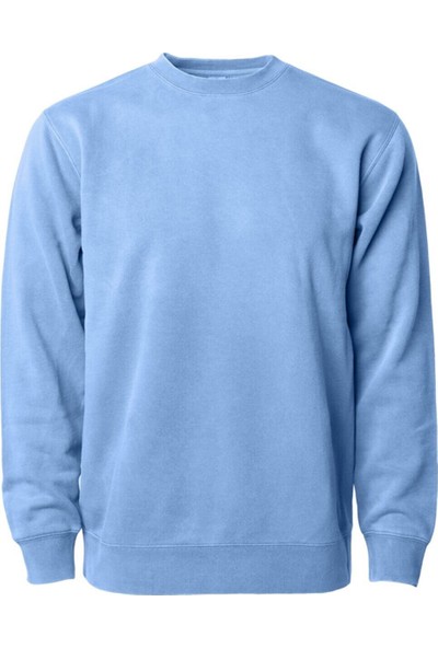 Shaco Design Açık Mavi Bisiklet Yaka Sweatshirt Shaco Design Açık Mavi Bisiklet Yaka Sweatshirt