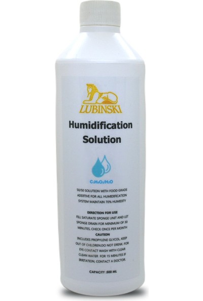 Lubinski Humidor Puro Kutusu Nemlendirici %70 Saf Su Solüsyon 500ML Lubinski Humidor Puro Kutusu Nemlendirici %70 Saf Su Solüsyon 500ML
