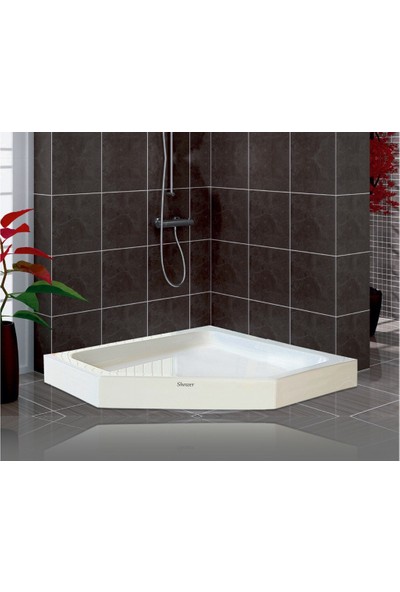 S'tina Stina Point 90X90 Beşgen Monoflat Duş Teknesi S'tina Stina Point 90X90 Beşgen Monoflat Duş Teknesi