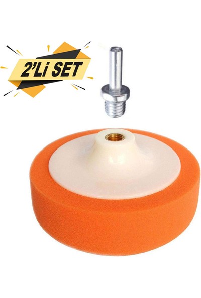 Badem10 Cmc Pasta Cila Polisaj Süngeri M14 Girişli 150 x 45 mm + Matkap Aparatı Badem10 Cmc Pasta Cila Polisaj Süngeri M14 Girişli 150 x 45 mm + Matkap Aparatı