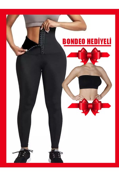 Secret Moda Bondeo Hediyeli Ayarlanabilir Ağraflı Yüksek Bel Toparlayıcı Tayt Korse Secret Moda Bondeo Hediyeli Ayarlanabilir Ağraflı Yüksek Bel Toparlayıcı Tayt Korse