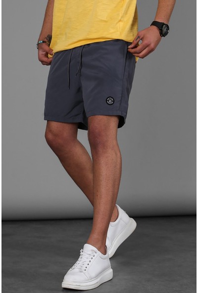 Madmext Erkek Antrasit Basic Deniz Şortu