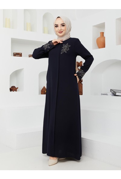 KMK Kombin Bayan-Kadın Çiçek Desenli Petek Kumaş Pardesü-Ferace KMK Kombin Bayan-Kadın Çiçek Desenli Petek Kumaş Pardesü-Ferace