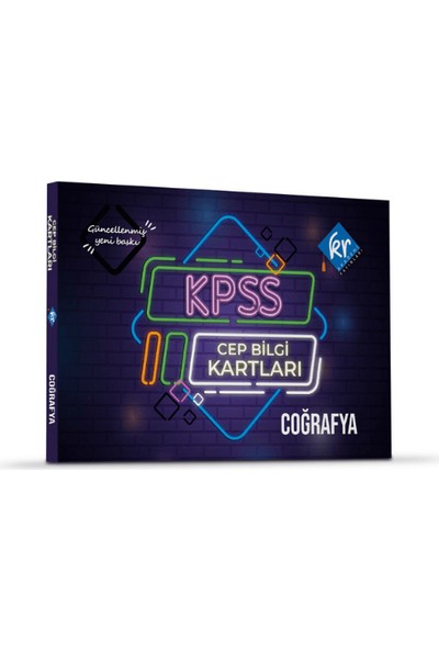 Kr Akademi KPSS Coğrafya Cep Bilgi Kartları