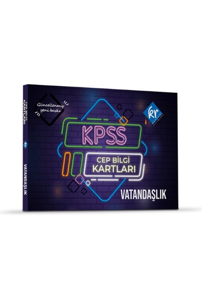Kr Akademi KPSS Vatandaşlık Cep Bilgi Kartları