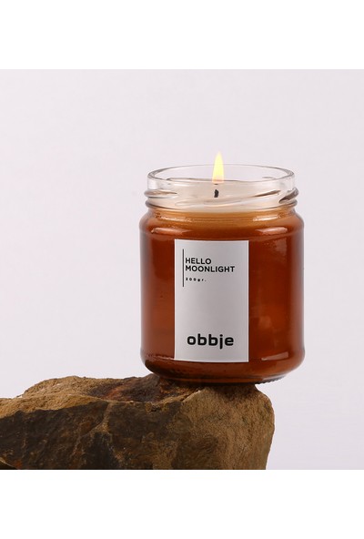 Obbje Vanilya ve Marshmallow Kokulu Cam Kavanoz Soya Mumu 200GR. Obbje Vanilya ve Marshmallow Kokulu Cam Kavanoz Soya Mumu 200GR.