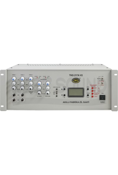West Sound Tks 217 A V2 Akıllı Fabrika Zil Saati Rack Tipi