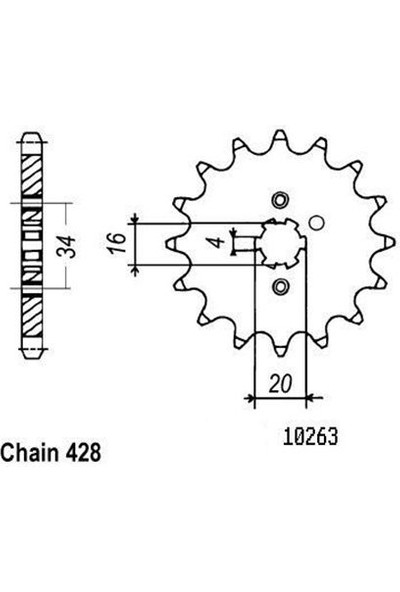 Esjot Suzuki Gsr 600 Esjot 16 Ön Dişli Esjot Suzuki Gsr 600 Esjot 16 Ön Dişli