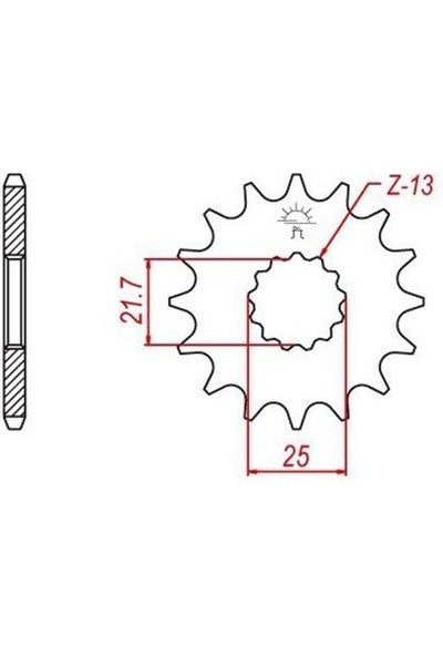 Esjot Triumph 800 Tiger Xca Esjot 15 Ön Dişli 2016-2020 Esjot Triumph 800 Tiger Xca Esjot 15 Ön Dişli 2016-2020