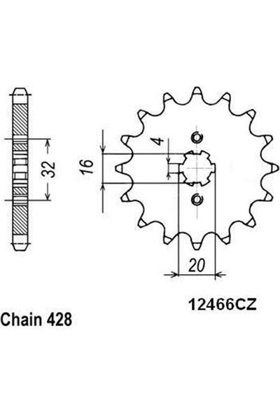 Esjot Ktm 125 Lc2 Esjot 14 Ön Dişli 1997-1999 Esjot Ktm 125 Lc2 Esjot 14 Ön Dişli 1997-1999