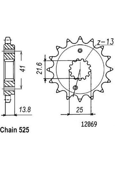 Esjot Kawasaki El 250 Esjot 16 Ön Dişli Esjot Kawasaki El 250 Esjot 16 Ön Dişli