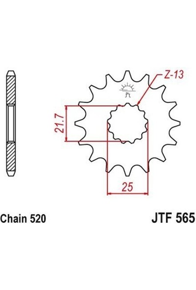 Esjot Yamaha Wr 426 F Esjot 14 Ön Dişli 2000-2002 Esjot Yamaha Wr 426 F Esjot 14 Ön Dişli 2000-2002