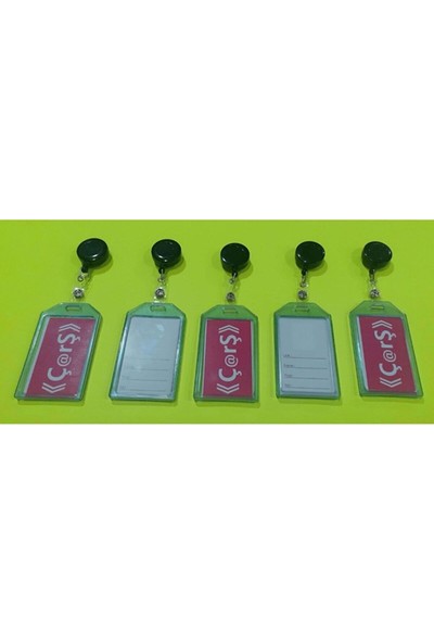 Yaka Kartı Yoyolu Lüx Dikey Siyah 54X85 500 Micron