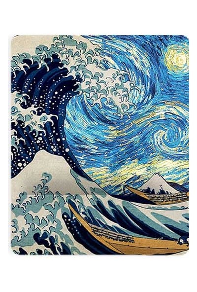 Gizeo Concept Van Gogh Starry Night The Great Wave Kanagawa Desenli Bilek Destekli Mouse Pad Gizeo Concept Van Gogh Starry Night The Great Wave Kanagawa Desenli Bilek Destekli Mouse Pad