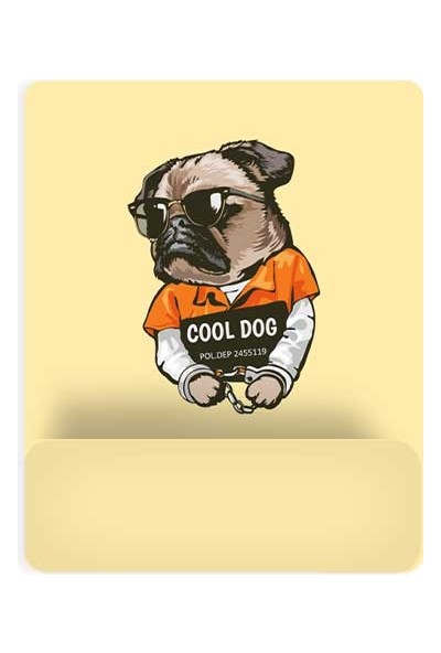 Gizeo Concept Suçlu Pug Desenli Bilek Destekli Mouse Pad Gizeo Concept Suçlu Pug Desenli Bilek Destekli Mouse Pad