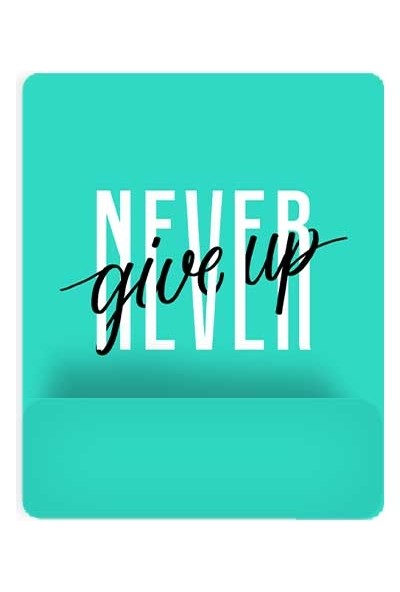 Gizeo Concept Never Give Up Yazılı Bilek Destekli Mouse Pad Gizeo Concept Never Give Up Yazılı Bilek Destekli Mouse Pad