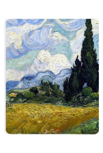 Gizeo Concept Van Gogh Green Field Desenli Bilek Destekli Mouse Pad Gizeo Concept Van Gogh Green Field Desenli Bilek Destekli Mouse Pad