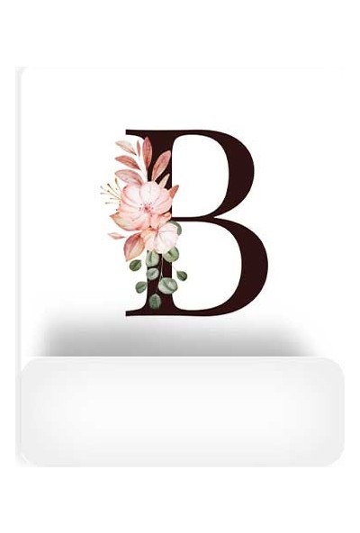 Gizeo Concept Çiçekli B Harfi Desenli Bilek Destekli Mouse Pad Gizeo Concept Çiçekli B Harfi Desenli Bilek Destekli Mouse Pad