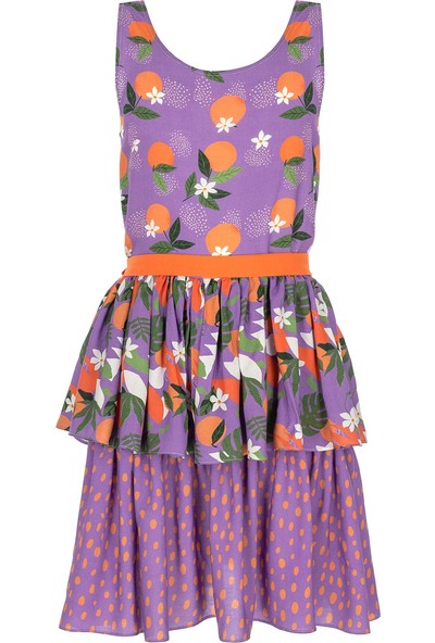 Petite And Cute Orange Drream Elbise