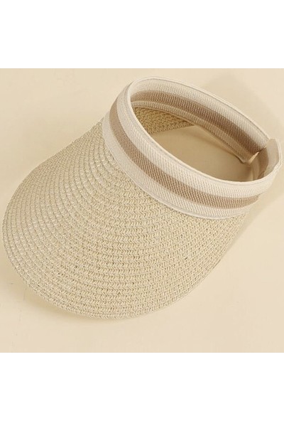 Courtesy Şerit Detaylı Hasır Vizör Şapka Tenis Şapkası Courtesy Şerit Detaylı Hasır Vizör Şapka Tenis Şapkası