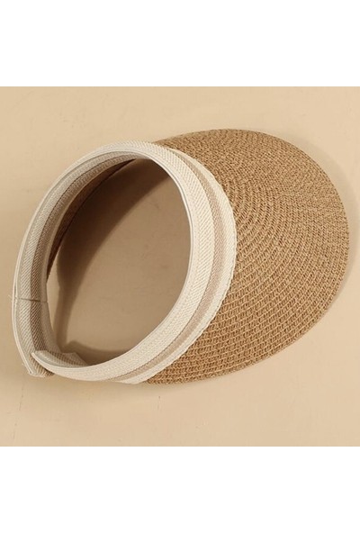 Courtesy Şerit Detaylı Hasır Vizör Şapka Tenis Şapkası Courtesy Şerit Detaylı Hasır Vizör Şapka Tenis Şapkası