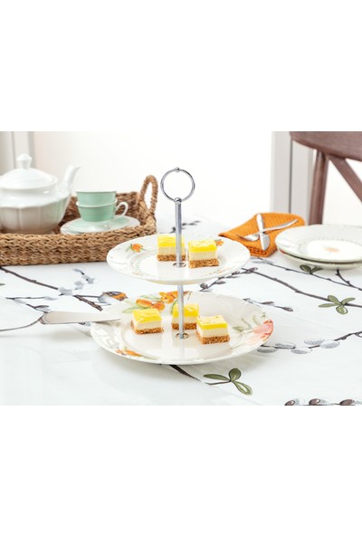Madame Coco Iğde Desenli 2 Katlı Kek Standı