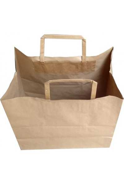 Eposet Düz Saplı Kağıt Alışveriş Çantası (27X16X30) 100'LÜ