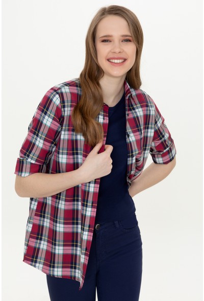 U.S. Polo Assn. Kadın Lacivert Gömlek Uzunkol 50248002-VR033