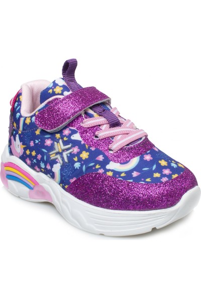 Buckhead 4122 Rainbow Işıklı Kız Çocuk Spor Ayakkabı