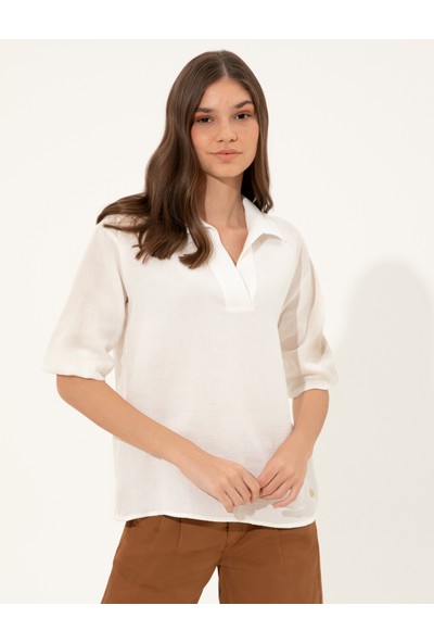 Pierre Cardin Bej Comfort Bluz 50252479-VR011