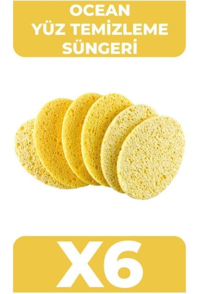 Ocean Yüz Temizleme Süngeri [6 Adet]