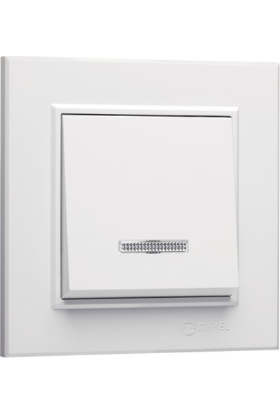 Makel Karea Beyaz Işıklı Anahtar