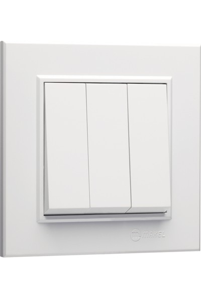 Makel Karea Beyaz Üçlü Anahtar