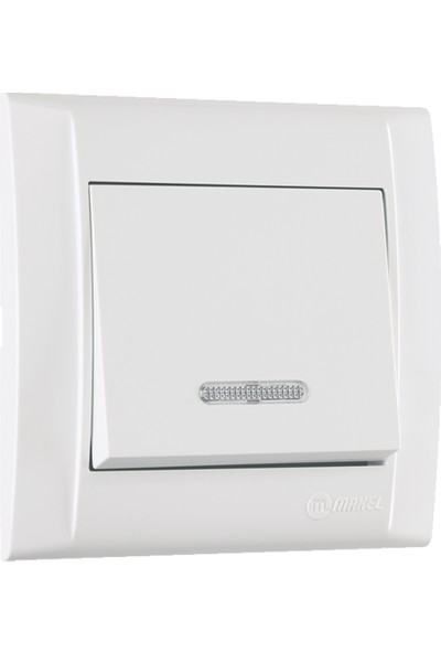 Makel Defne Beyaz Işıklı Anahtar