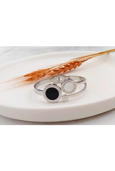 Eva Takı Roma Rakamlı Üçlü Dairekelepçe Bileklik