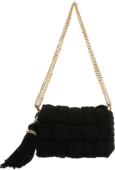 Songül Çantaları El Işi Örgü Çanta - Siyah