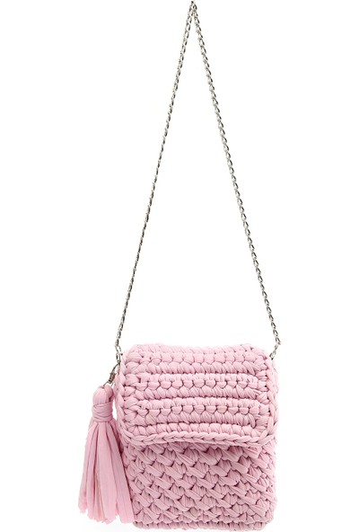Songül Çantaları El Işi Örgü Çanta - Pembe