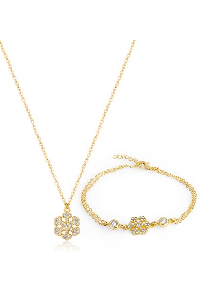 Royal Club De Polo Barcelona Kadın Altın Kolye ve Bileklik Seti RPJE000301 Royal Club De Polo Barcelona Kadın Altın Kolye ve Bileklik Seti RPJE000301