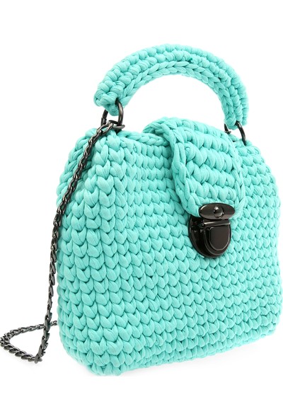 Songül Çantaları El Iş Örgü Çanta - Mint