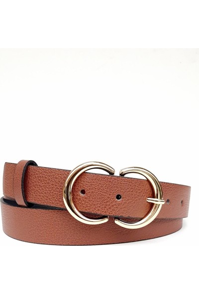 Kemerix Taba Gold Tokalı Kadın Kemer İM1414