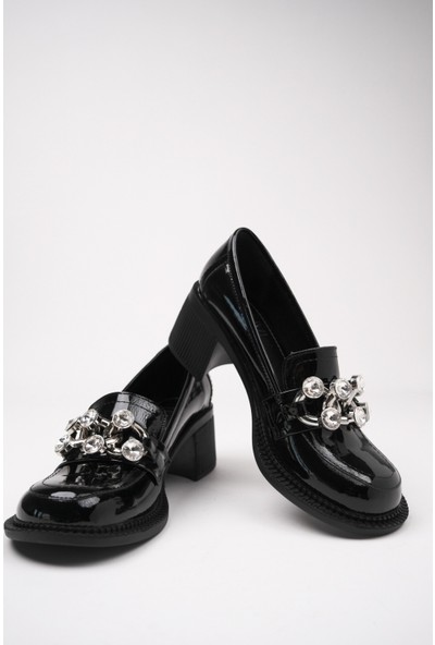 Luvi Luna Siyah Rugan Kadın Ayakkabı