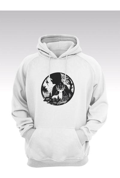 Bpm Harry Potter 60 Beyaz Kapşonlu Sweatshirt - Hoodie